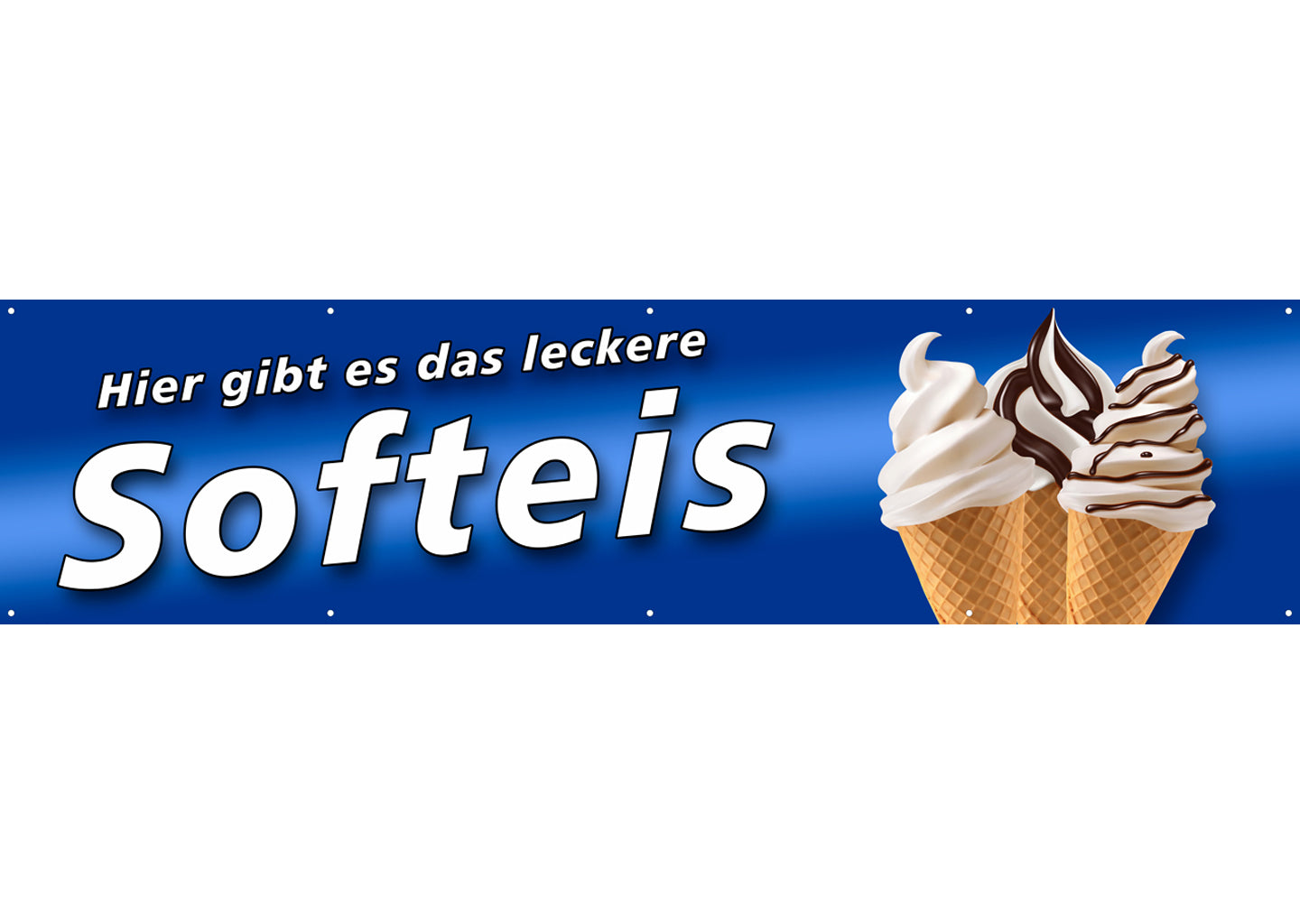 PVC-Banner oder Klebefolie LECKERES SOFTEIS BB3 | Stickerfrog